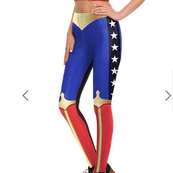 Pants & Jumpsuits | New Wonder Woman Workout Gym Yoga Pants Leggings ...